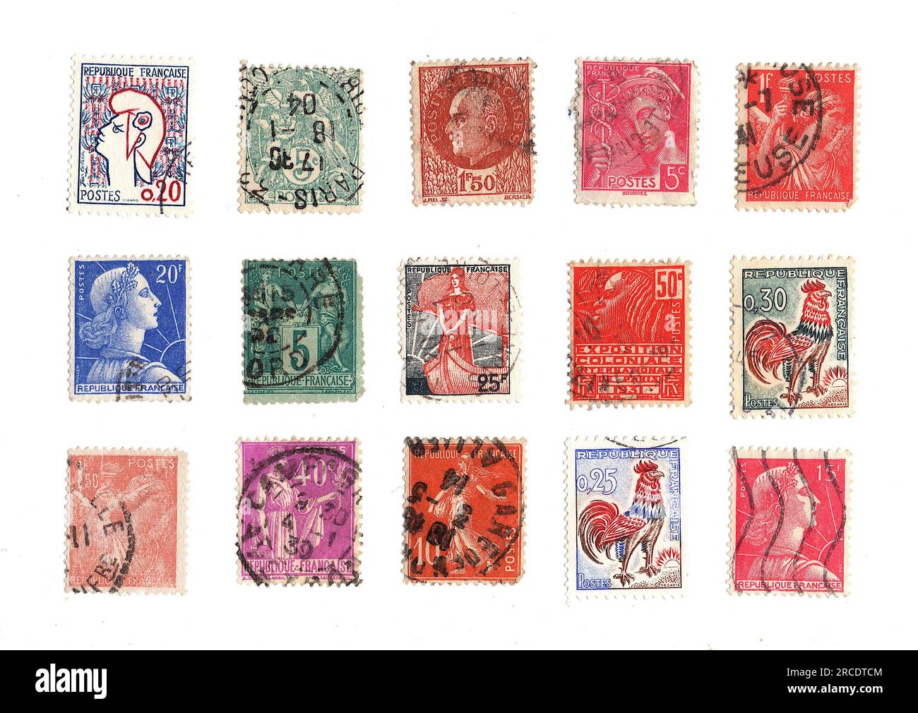 France vintage postcard Cut Out Stock Images & Pictures - Alamy