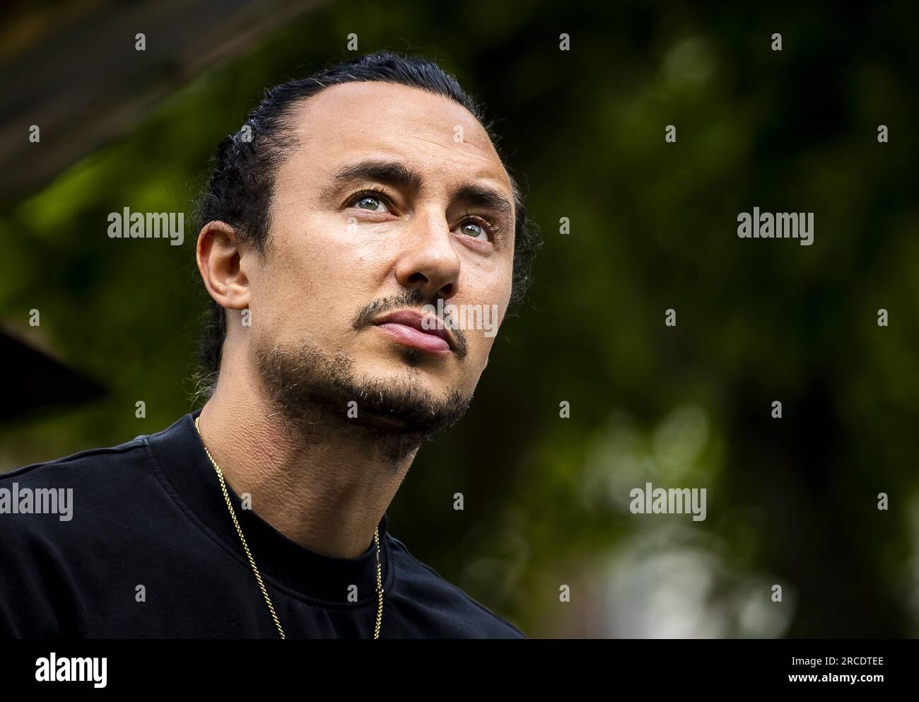 AMSTERDAM - Artist Joseph Klibansky during the installation of the ...