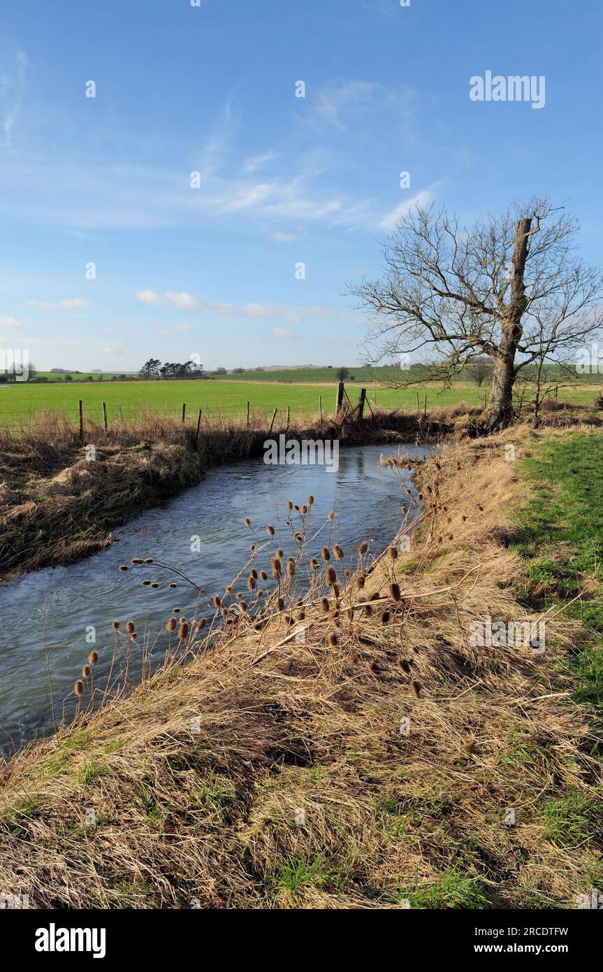 The infant river Kennet near Avebury, Wiltshire Stock Photo - Alamy