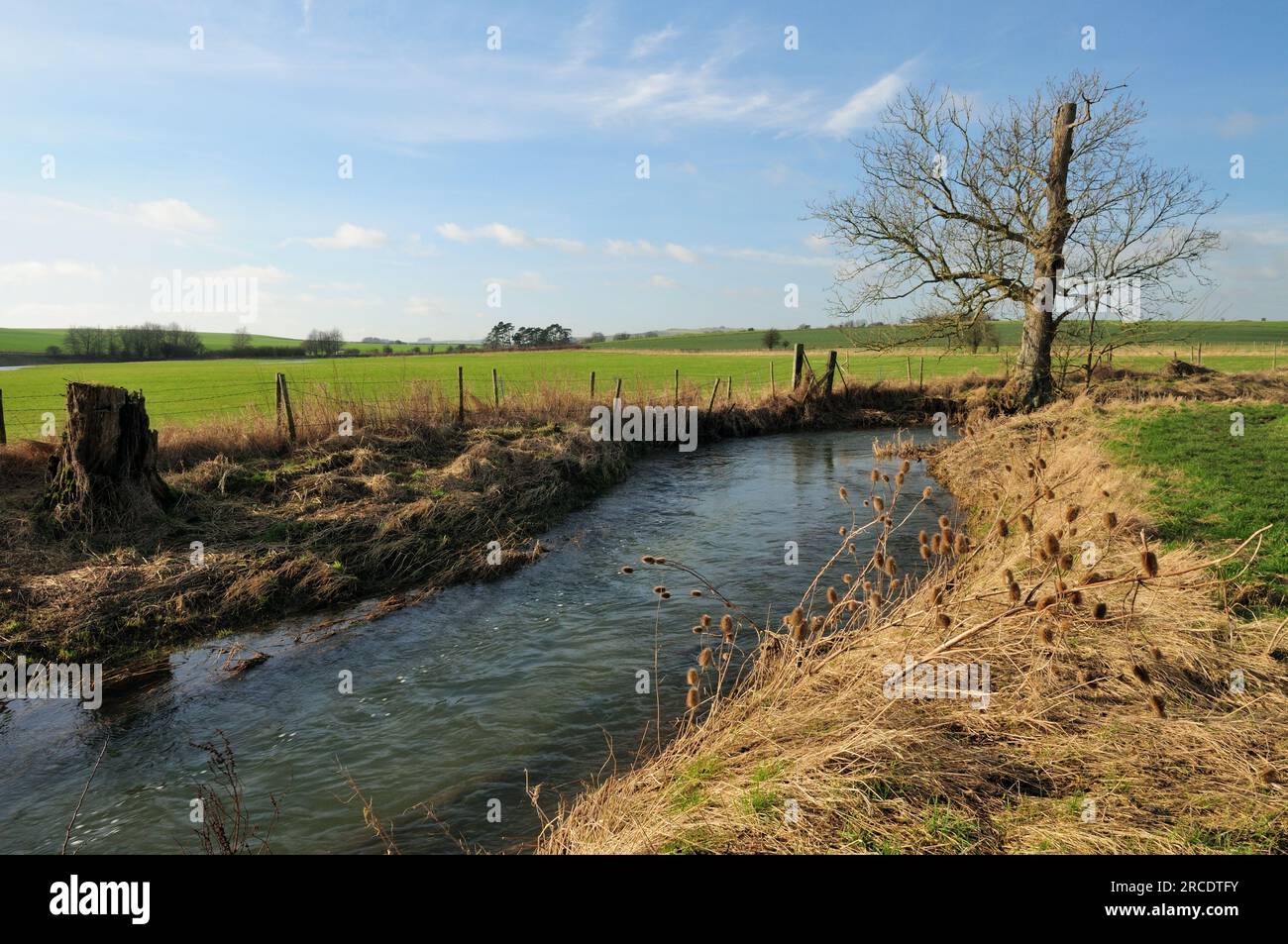 The infant river Kennet near Avebury, Wiltshire Stock Photo - Alamy