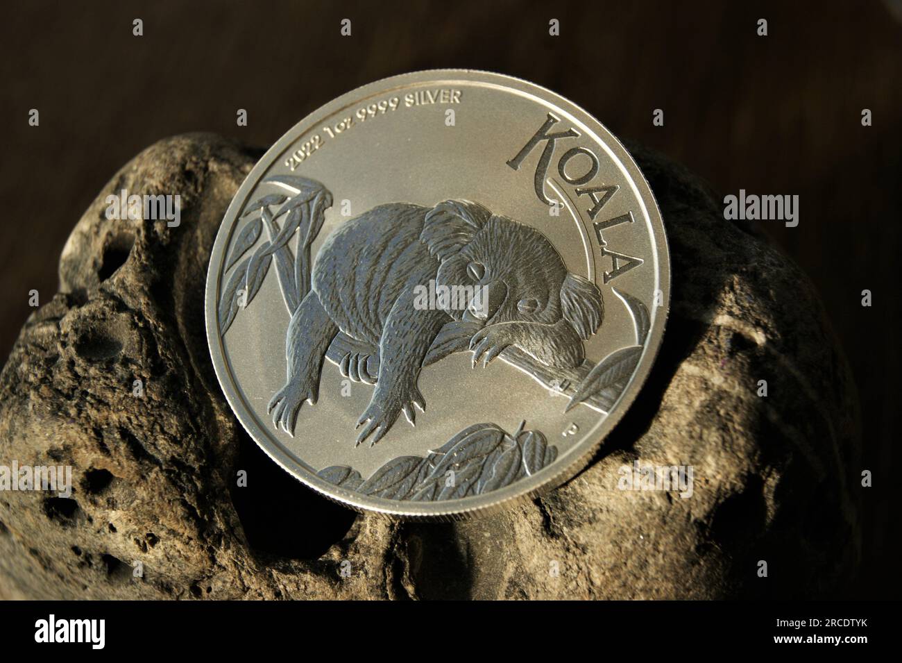 1 Dollar Australian koala. Pure silver investment coin Stock Photo - Alamy