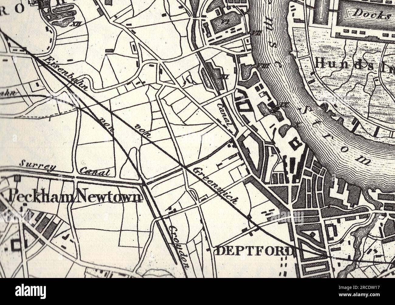 East london map 19th century hi-res stock photography and images - Alamy