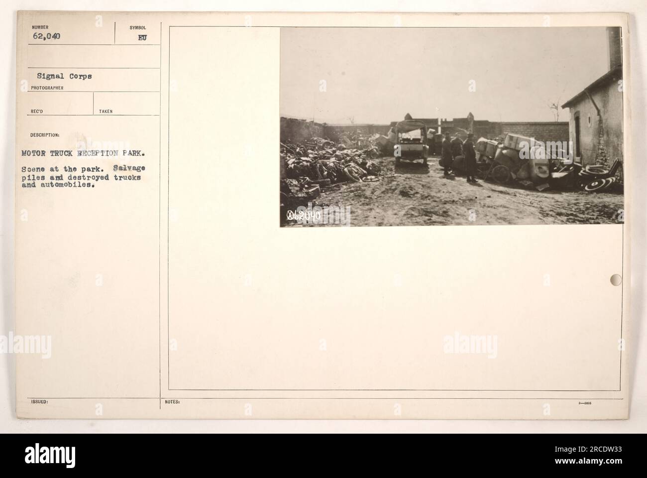 Motor Truck Reception Park: This photograph shows a scene at the park ...