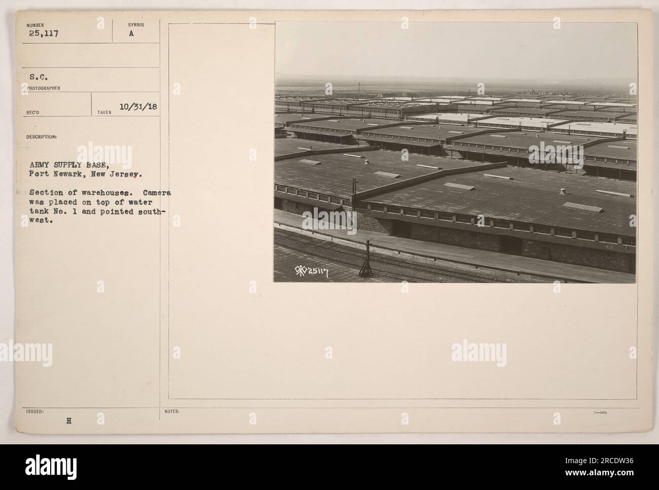 Section of warehouses at the Army Supply Base in Port Newark, New ...