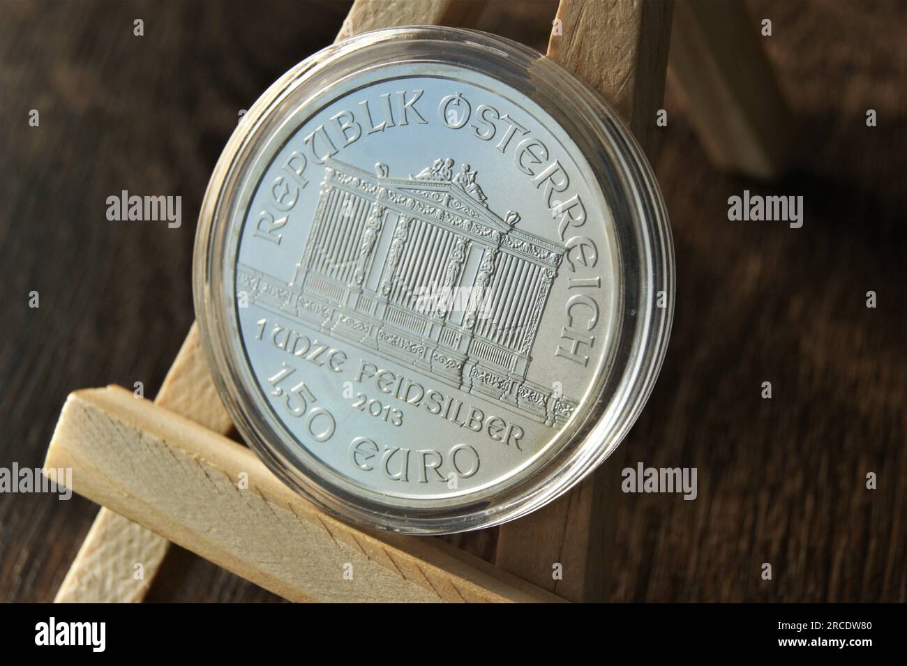 Austrian silver coin one fifty euro Vienna Philharmonic 2013 Stock ...