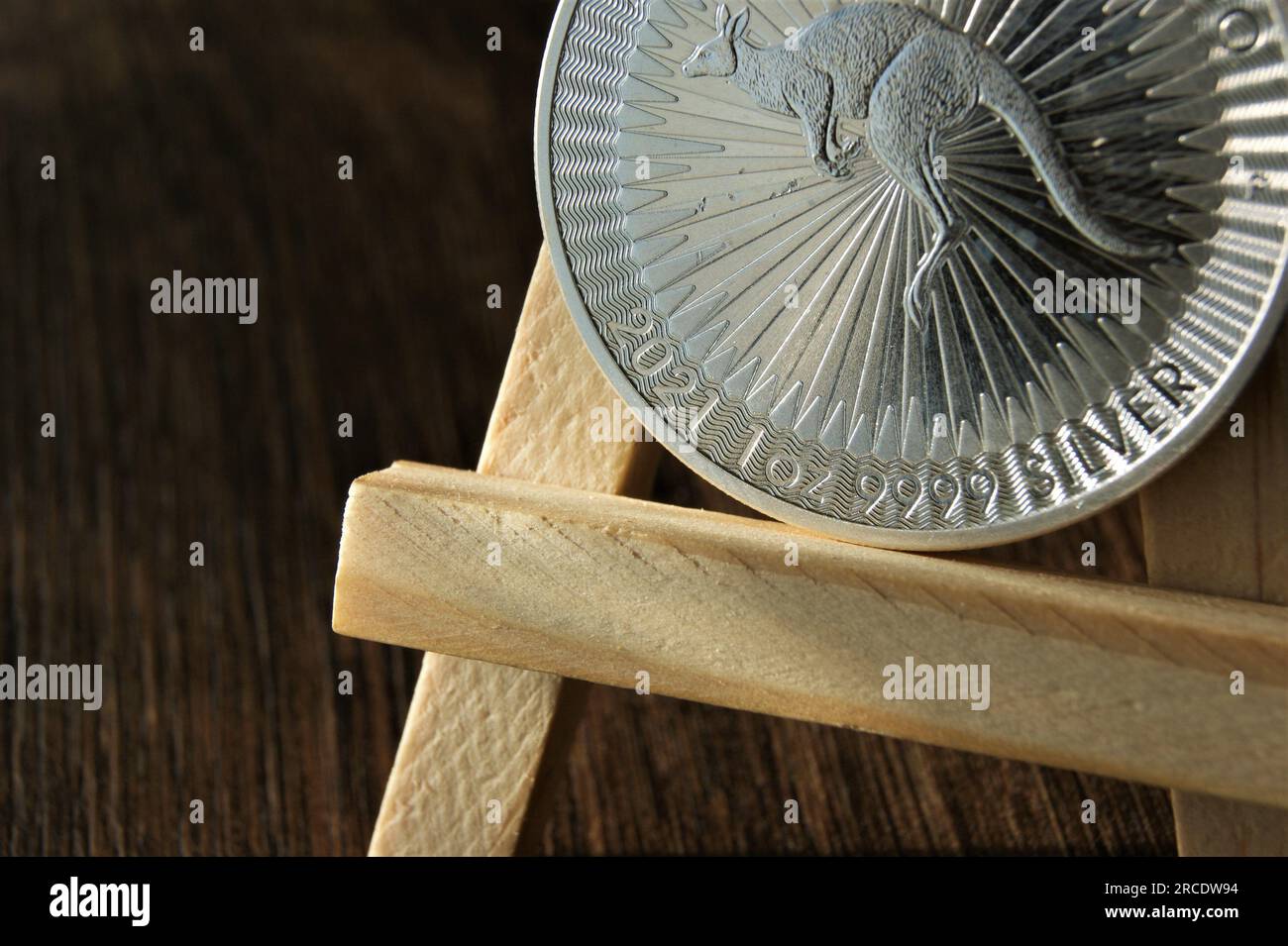 Investment coin silver coin 1 Dollar Elizabeth II Australian Kangaroo ...