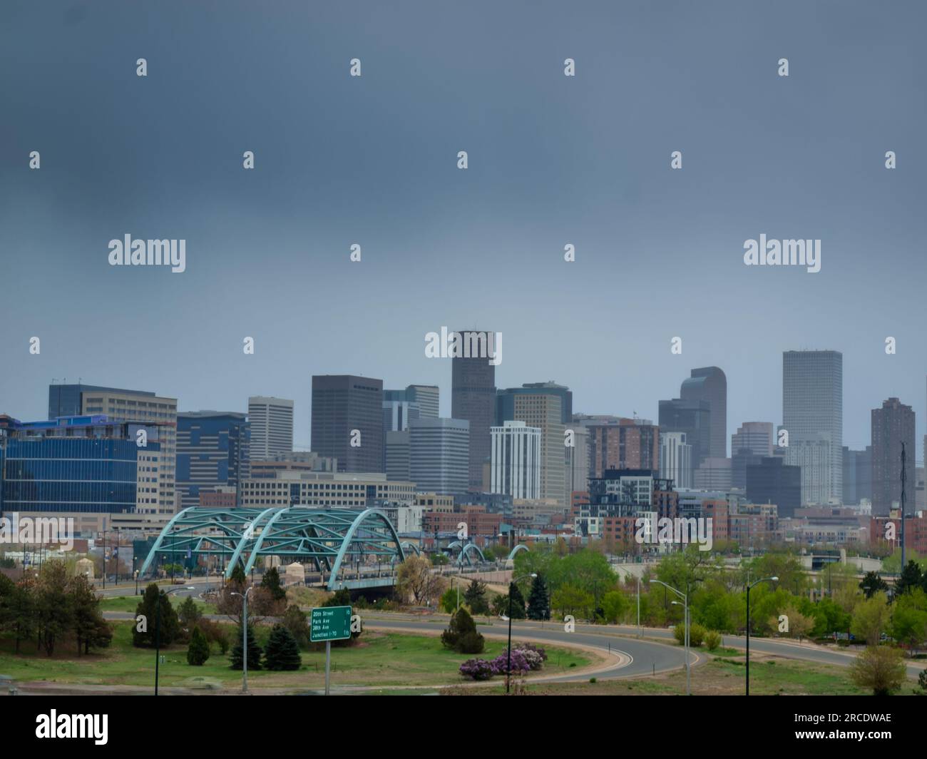 Top view downtown cityscape rocky hi-res stock photography and images ...