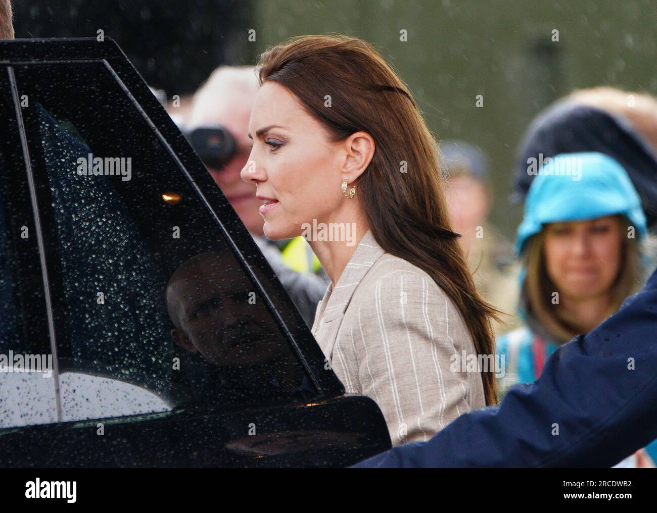 The Princess of Wales during a visit to the Royal International Air ...