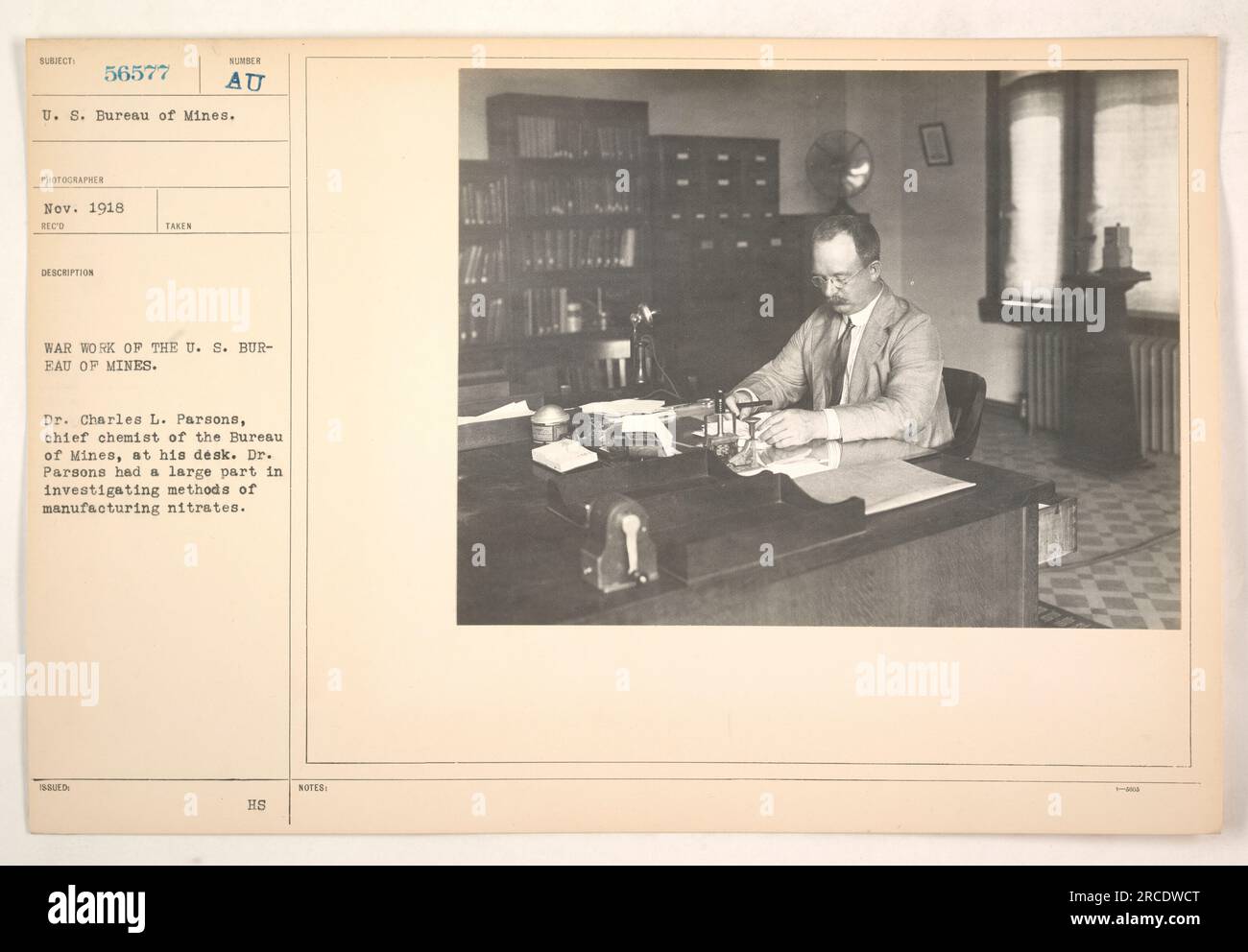 Dr charles l parsons hi-res stock photography and images - Alamy