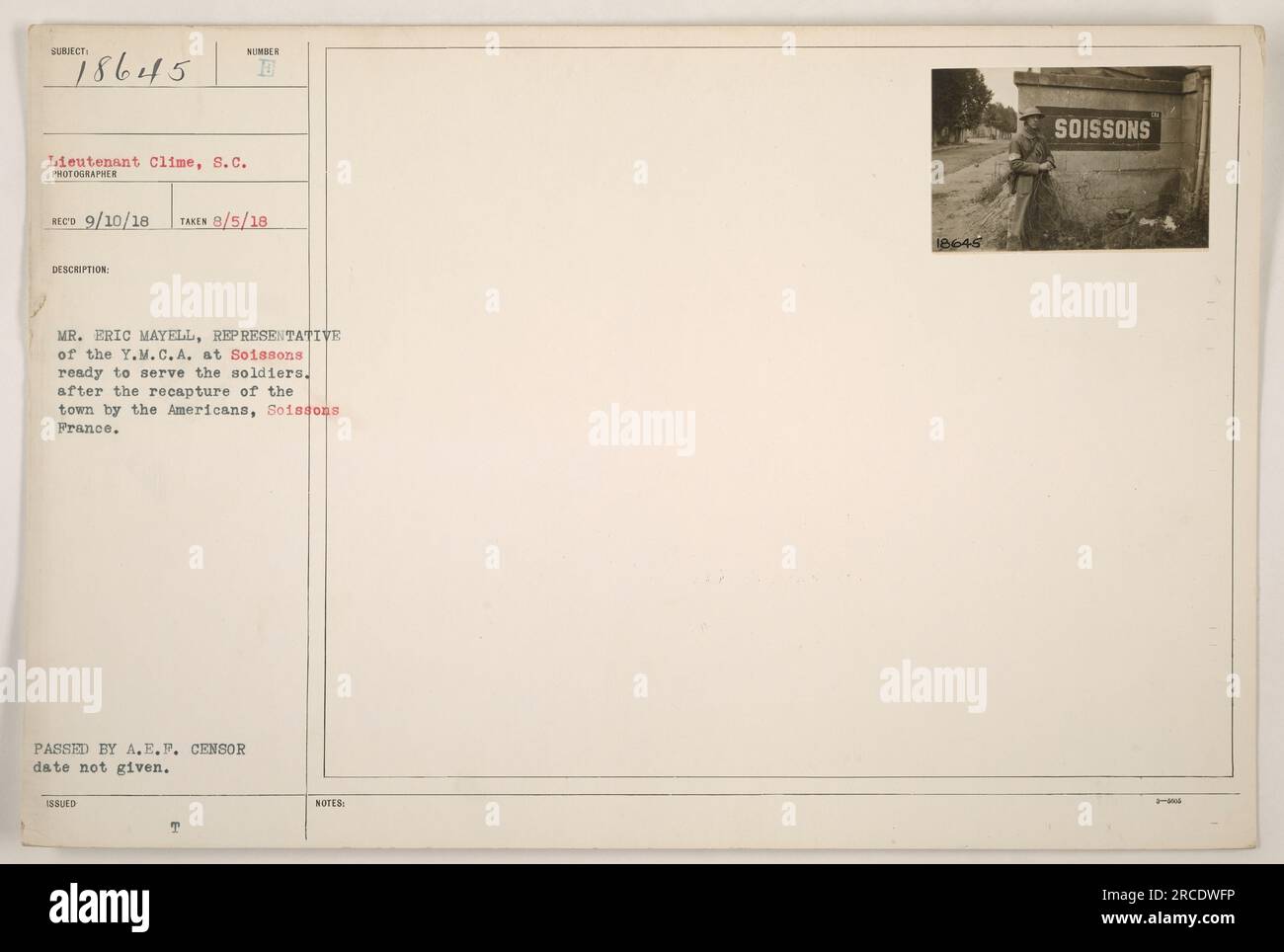 Lt. Clime from the S.C. captured a photo on 8/5/18 of Mr. Eric Mayell ...