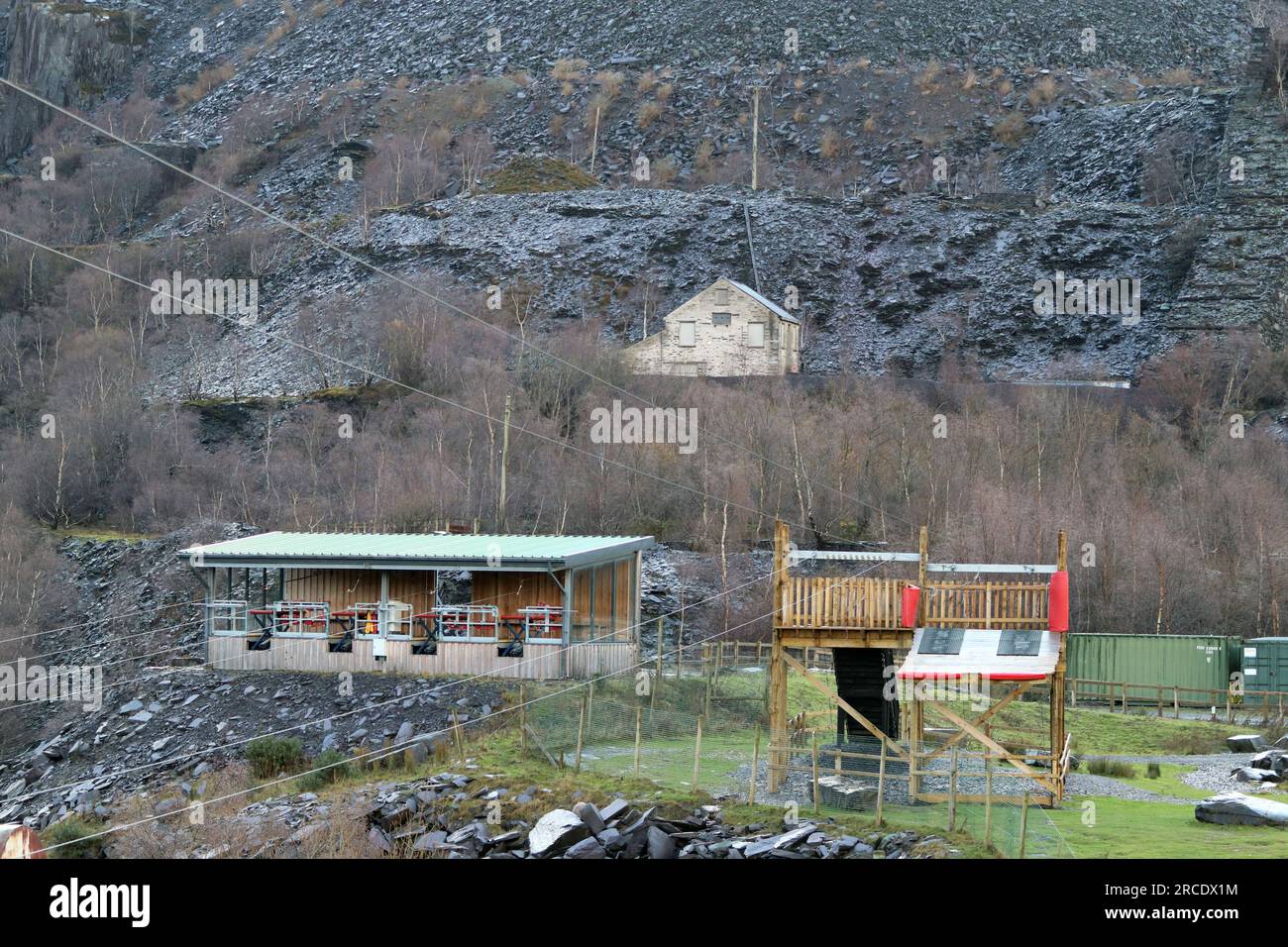 Zip World Penrhyn Quarry Bangor North Wales Stock Photo - Alamy