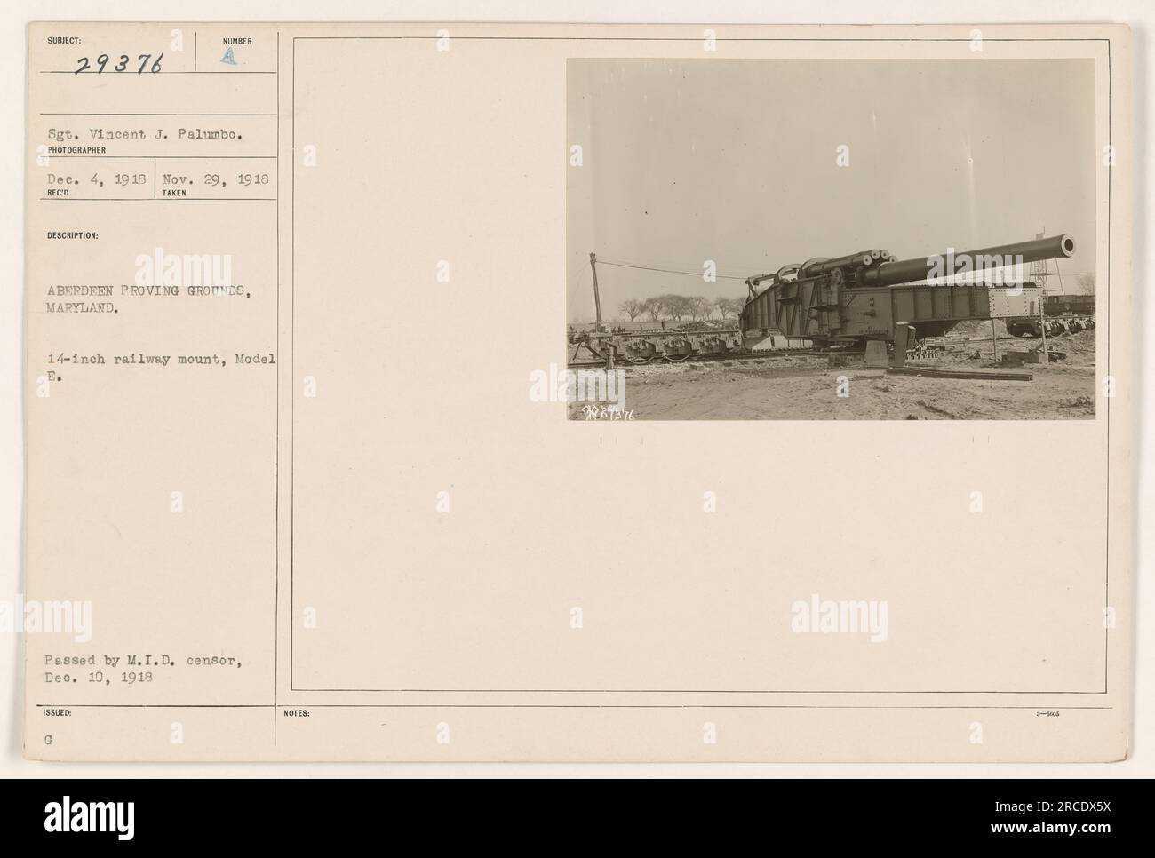 Sgt. Vincent J. Palumbo at Aberdeen Proving Grounds, Maryland on ...