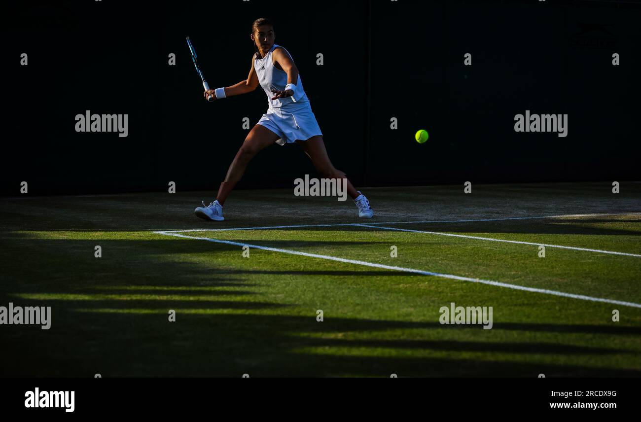 Alanis Hamilton in action during her doubles match with Tatum Evans ...