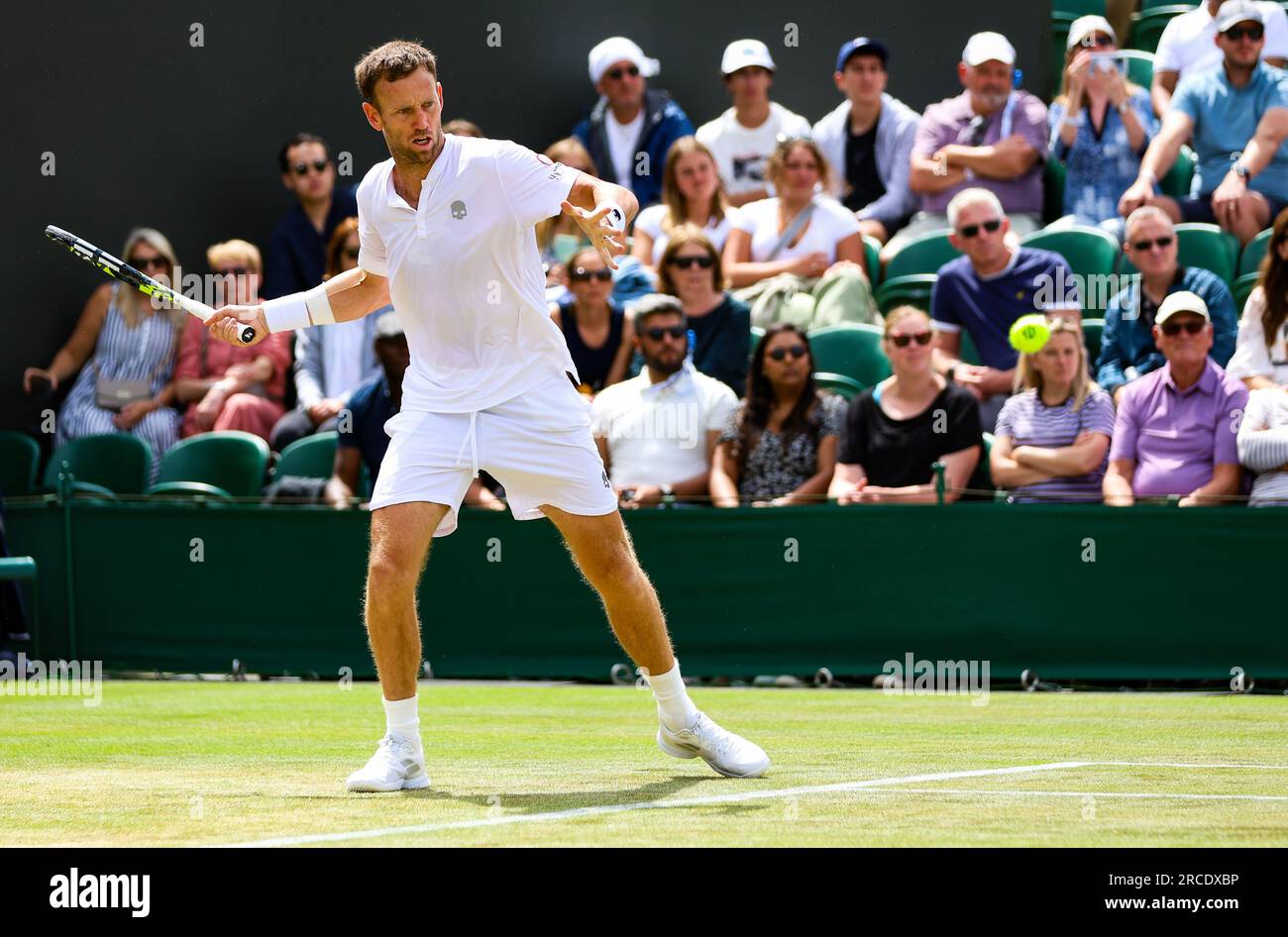 Michael Venus in action with Jamie Murray (not pictured) against Kevin ...