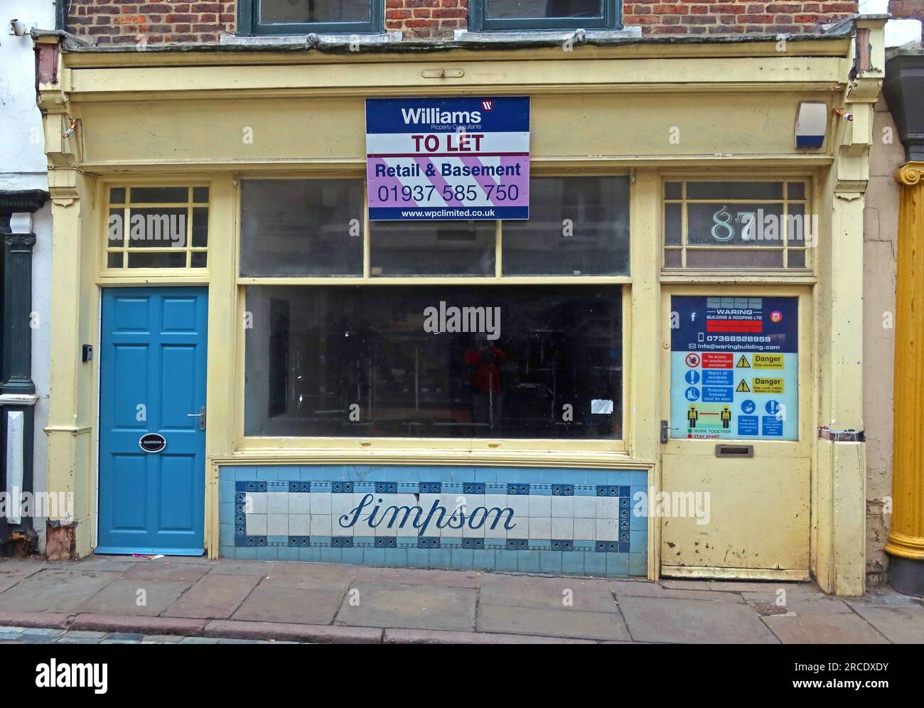 Number 87 church street hi-res stock photography and images - Alamy