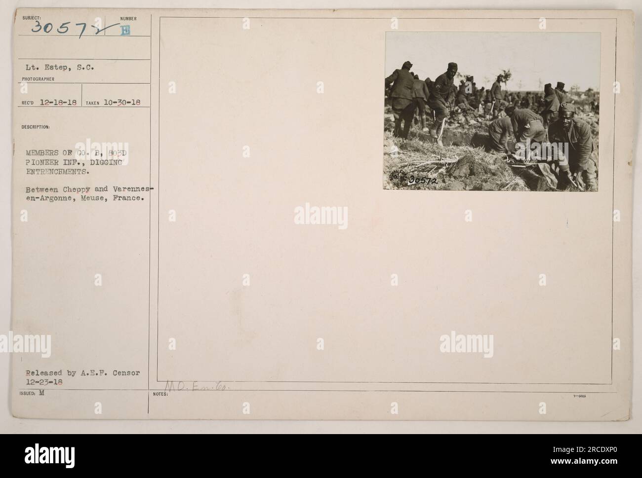 Members of Company B, 805th Pioneer Infantry, can be seen in this ...