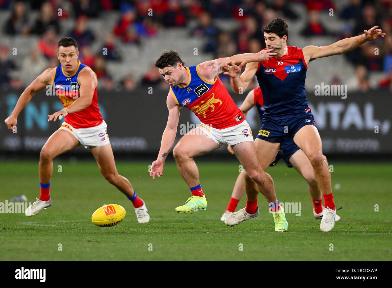 Melbourne, Australia. 14th July, 2023. Lachie Neale of the Lions and ...