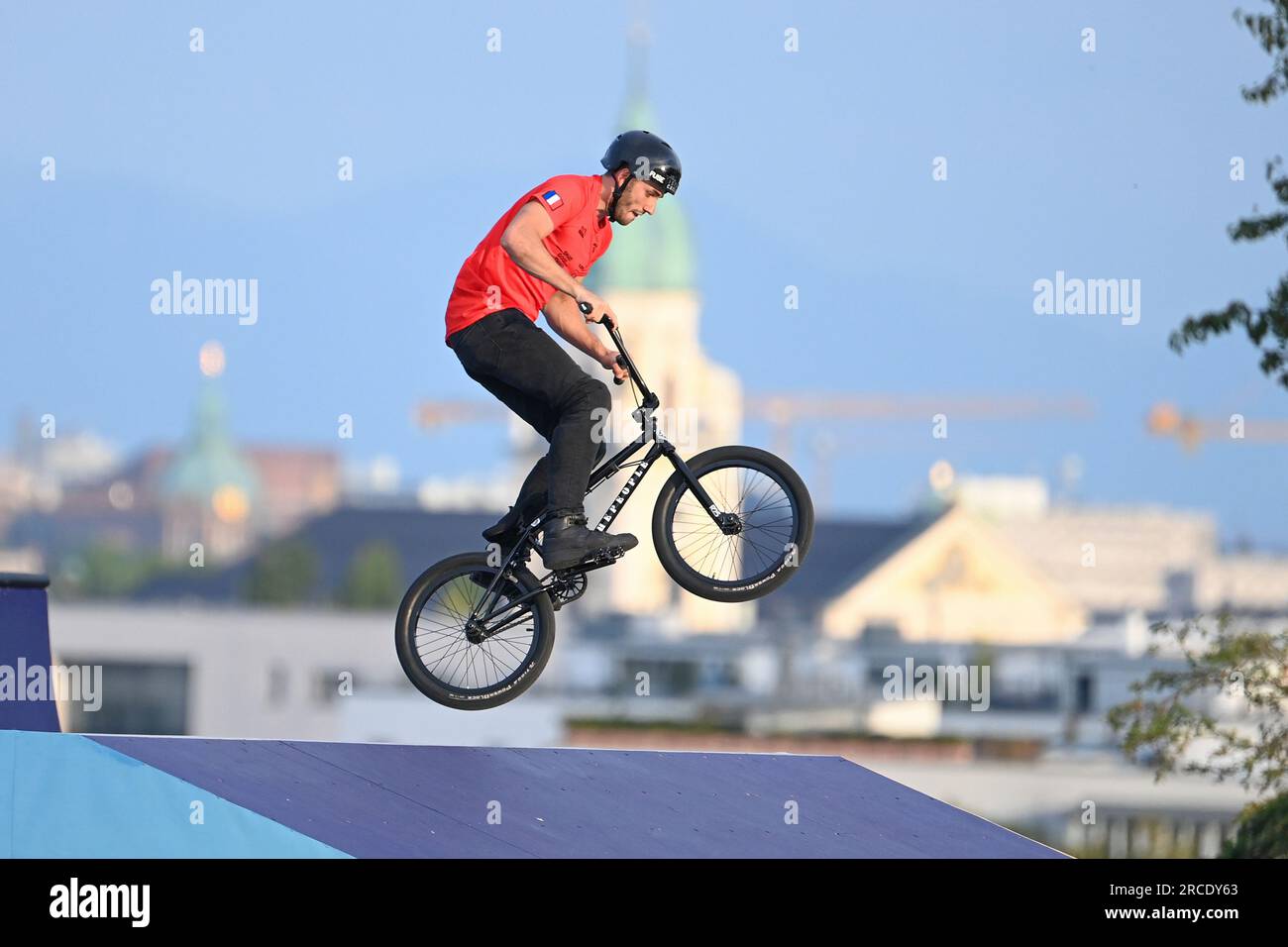 Anthony Jeanjean (France, gold medal). BMX Freestyle men. European ...