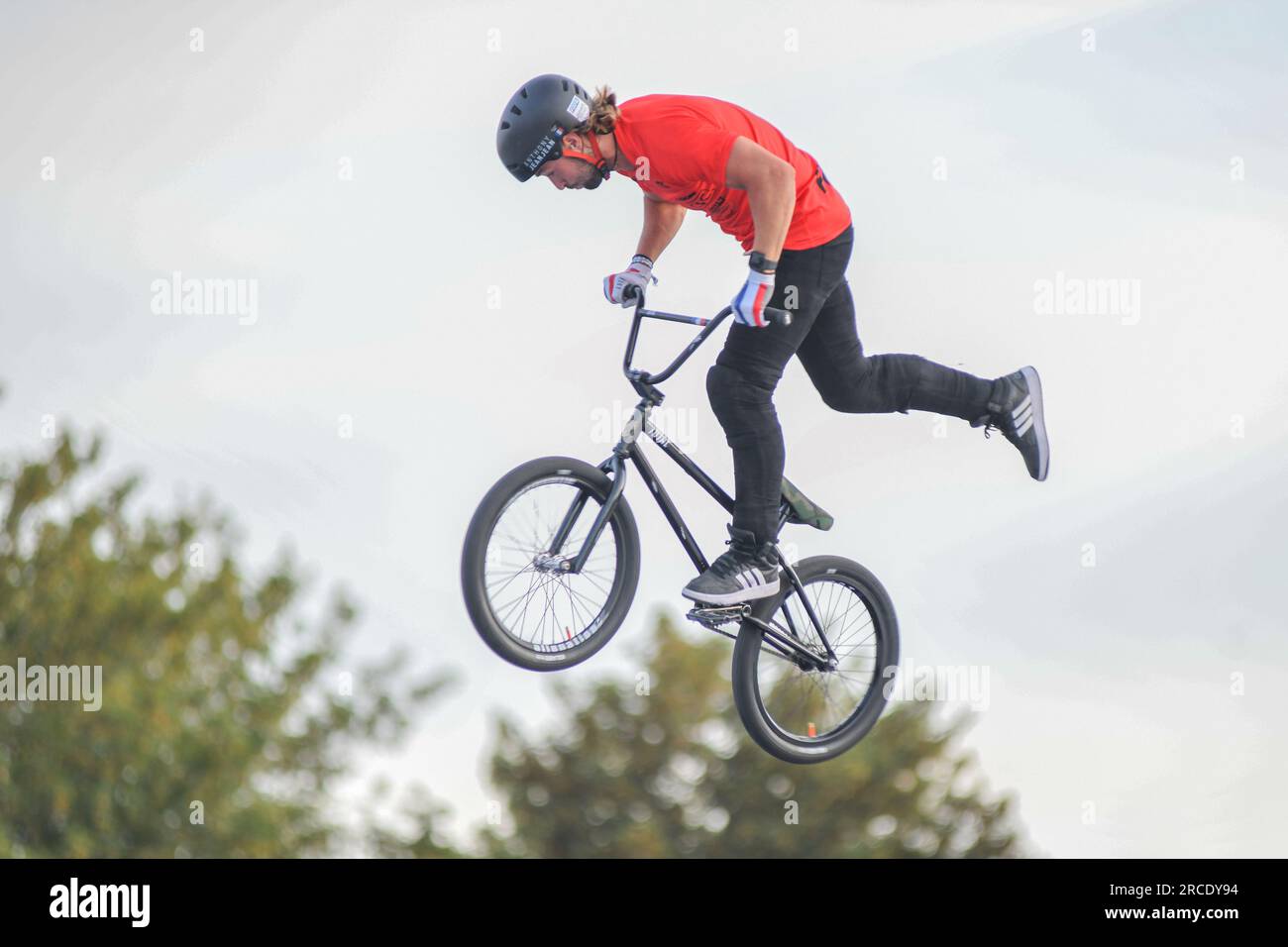 Anthony Jeanjean (France, gold medal). BMX Freestyle men. European ...