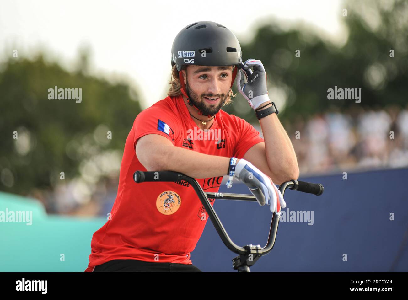 Anthony Jeanjean (France, gold medal). BMX Freestyle men. European ...