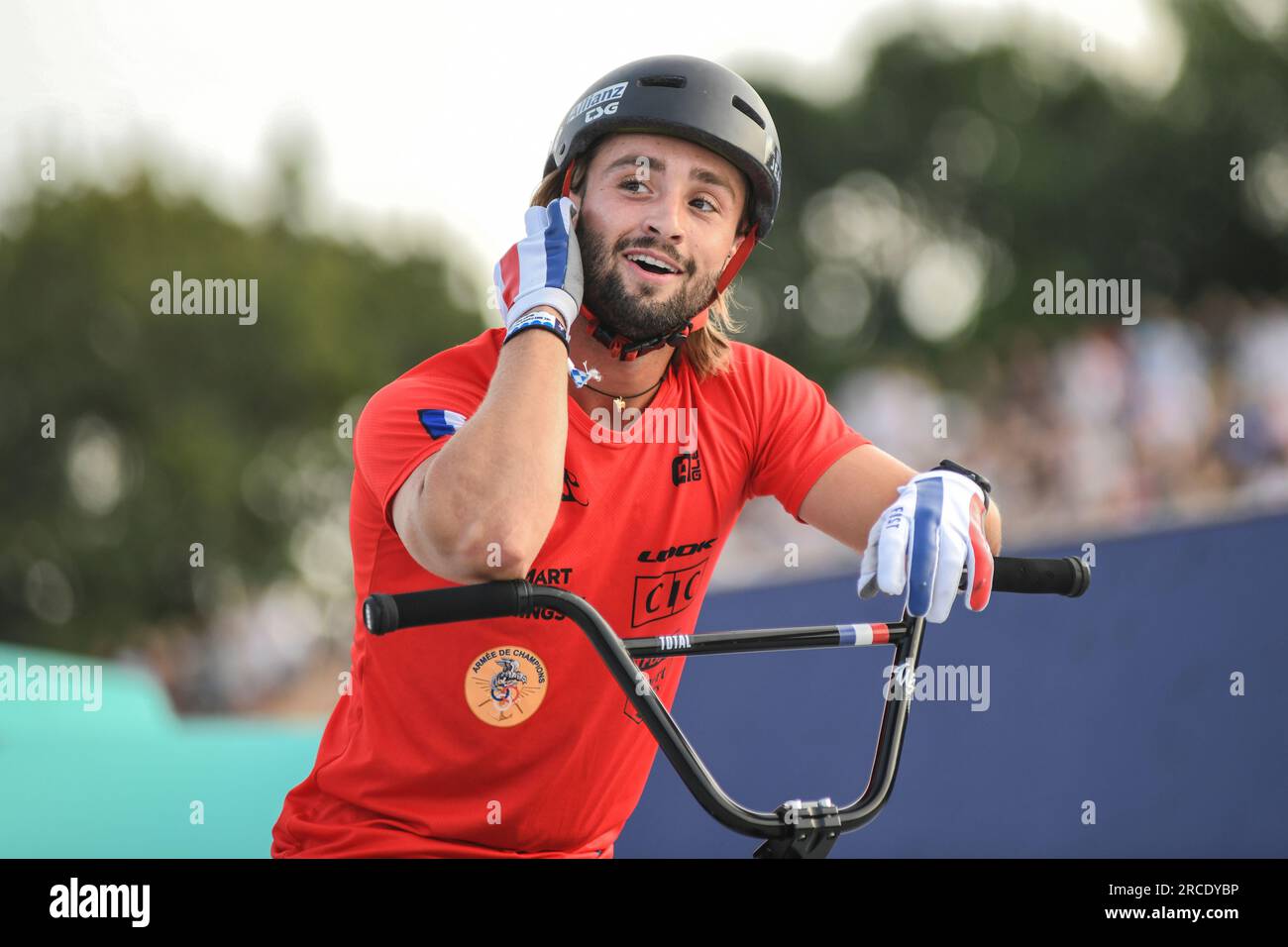 Anthony Jeanjean (France, gold medal). BMX Freestyle men. European ...