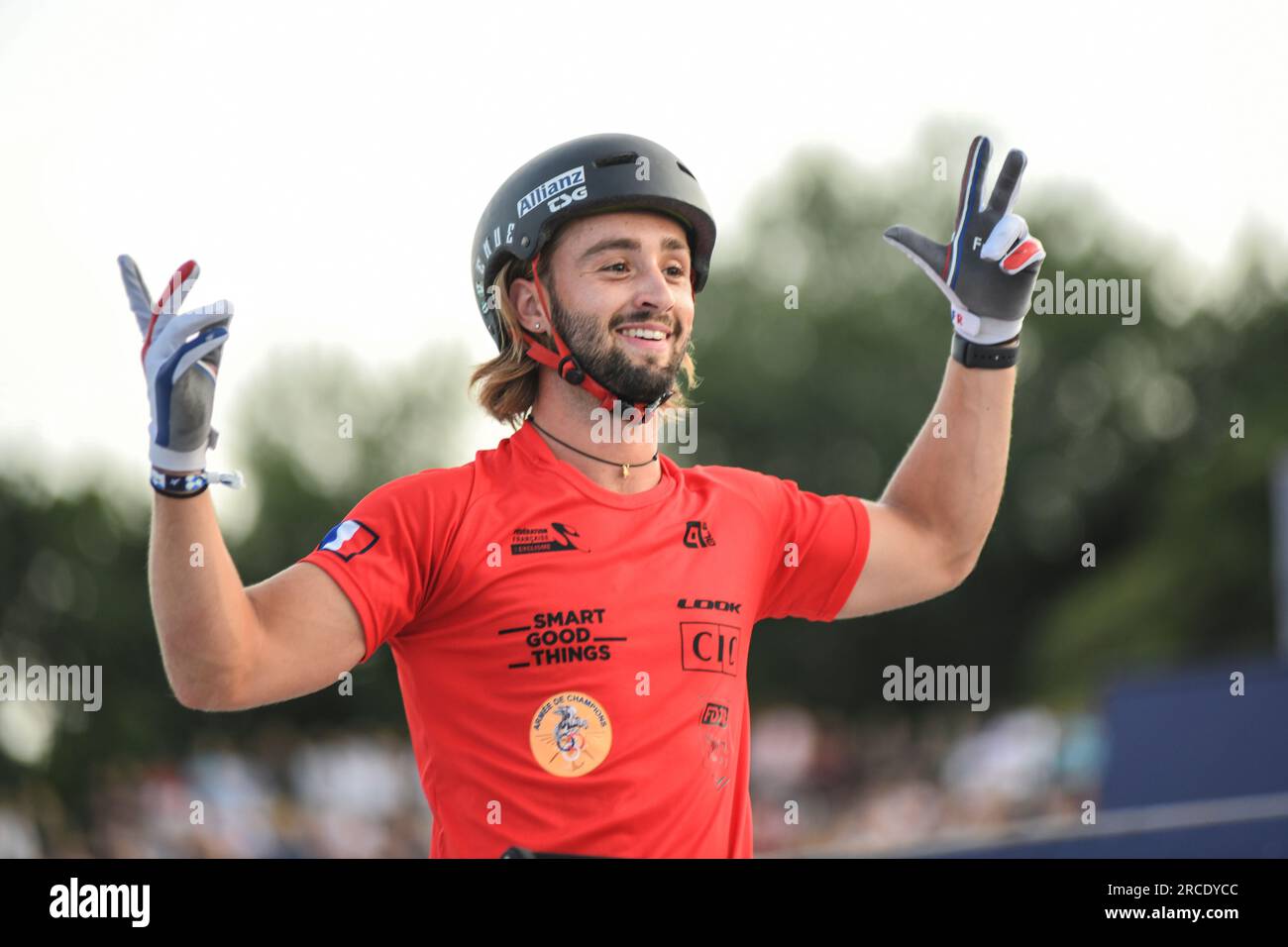 Anthony Jeanjean (France, gold medal). BMX Freestyle men. European ...