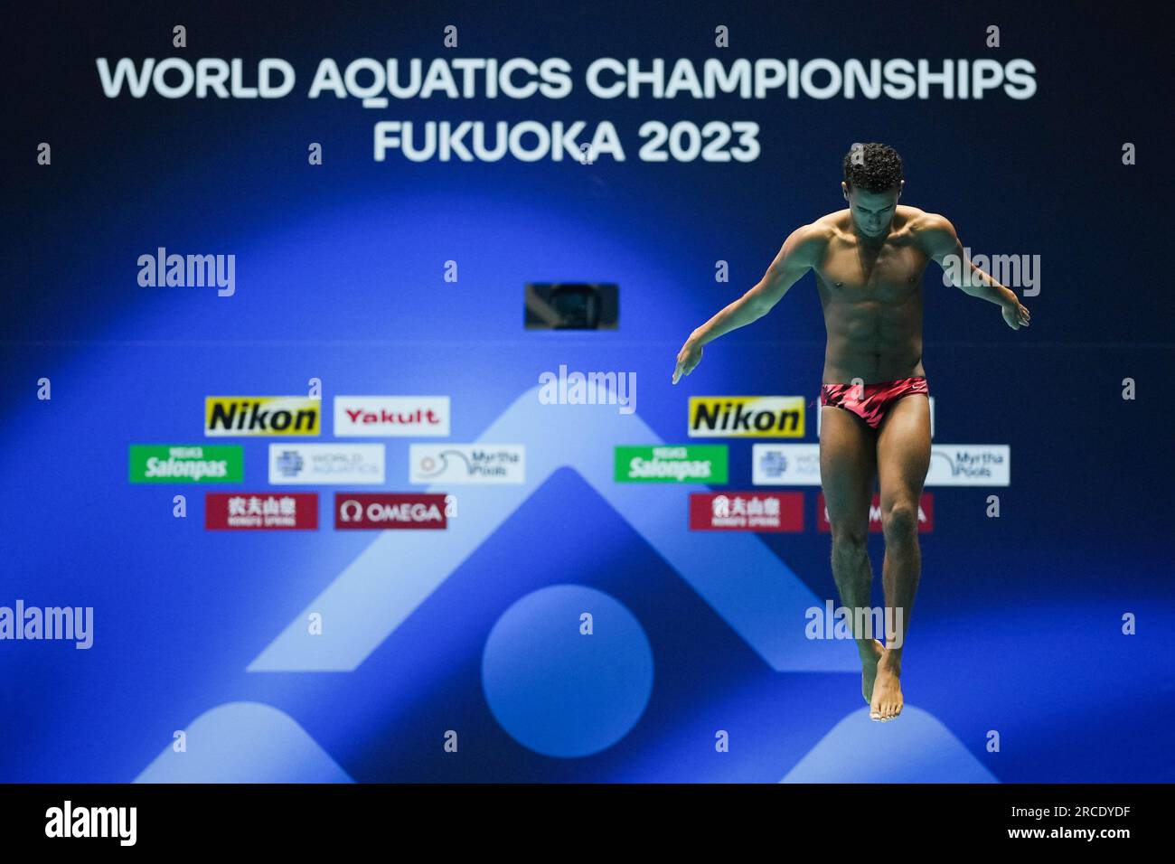 Fukuoka, Japan. 14th July, 2023. Mohamed Farouk of Egypt competes ...