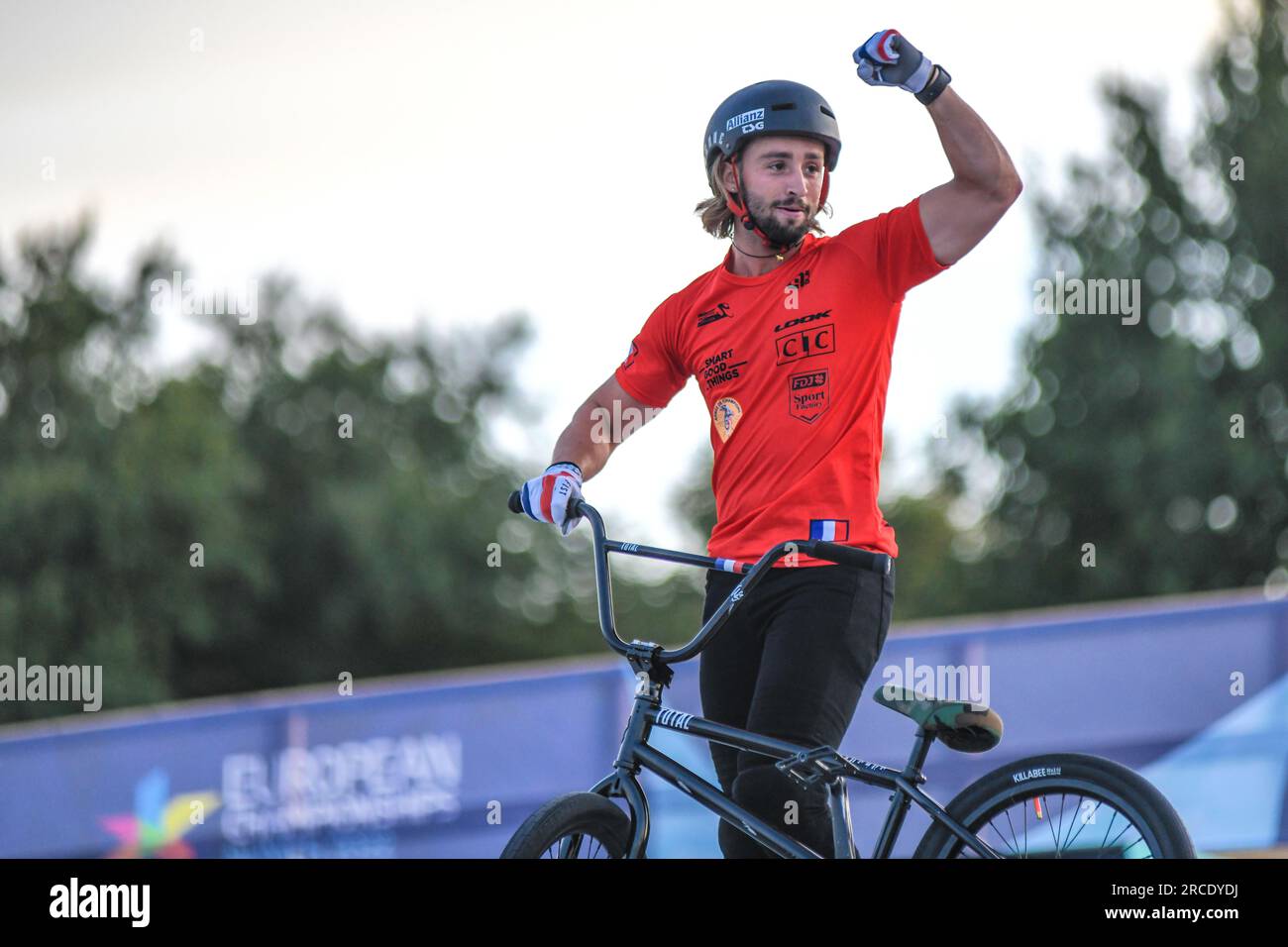 Anthony Jeanjean (France, gold medal). BMX Freestyle men. European ...