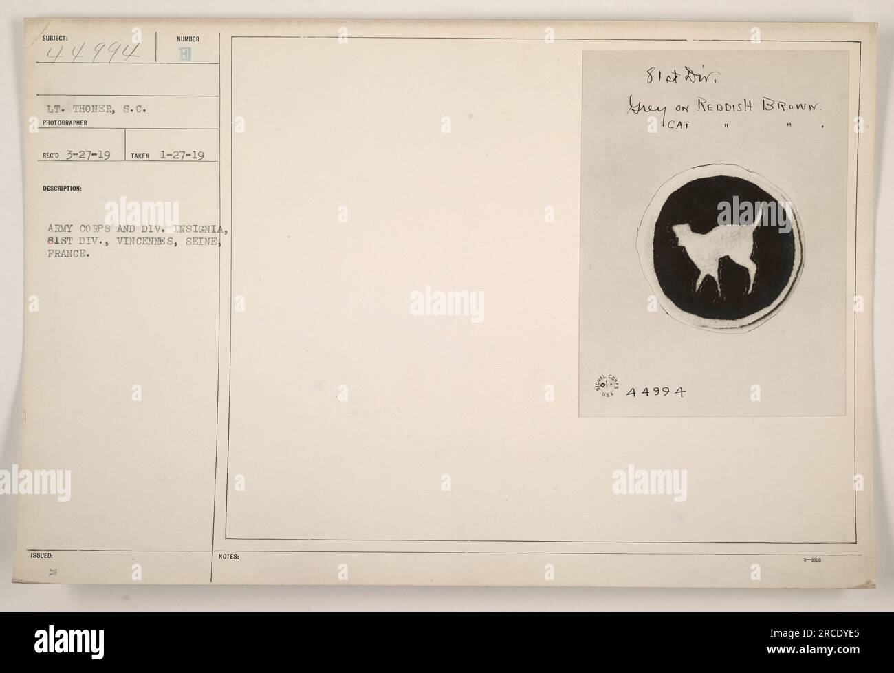 81st division insignia hi-res stock photography and images - Alamy