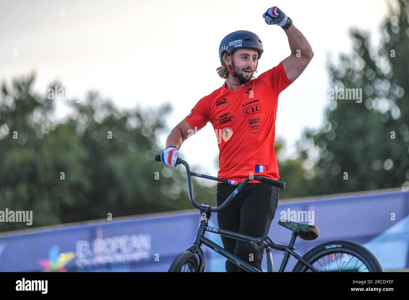 Anthony Jeanjean (France, gold medal). BMX Freestyle men. European ...