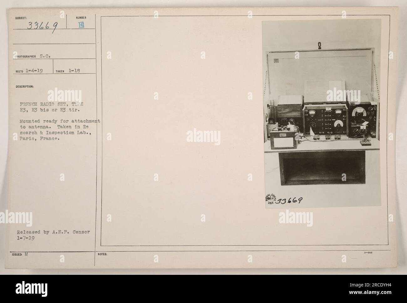 "FRENCH RADIO SET: An image of a French radio set, specifically a Type ...