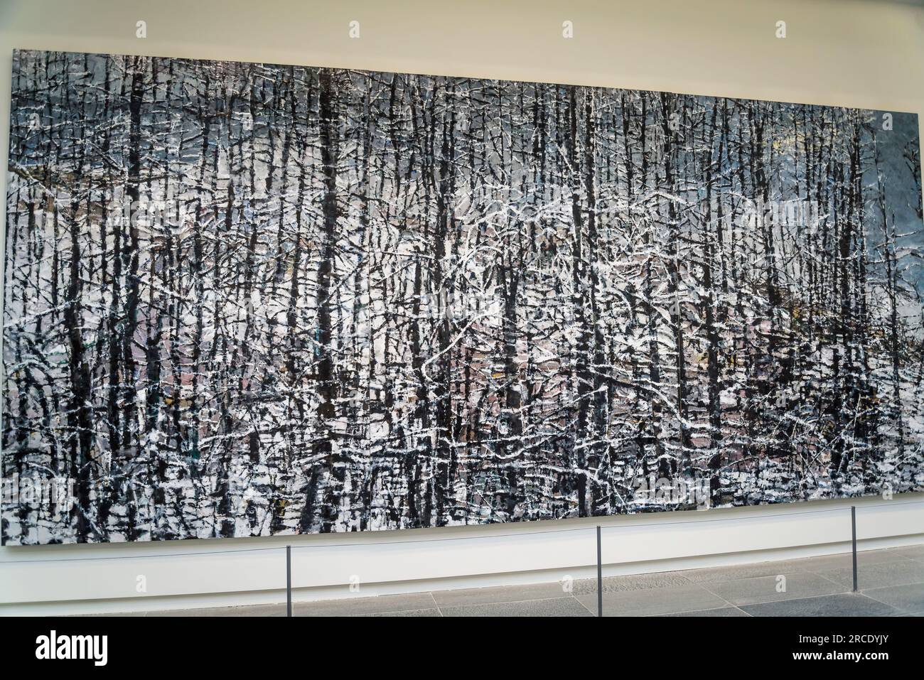 Philippe Cognee paining Between dog and wolf', 2023, Musée de l ...