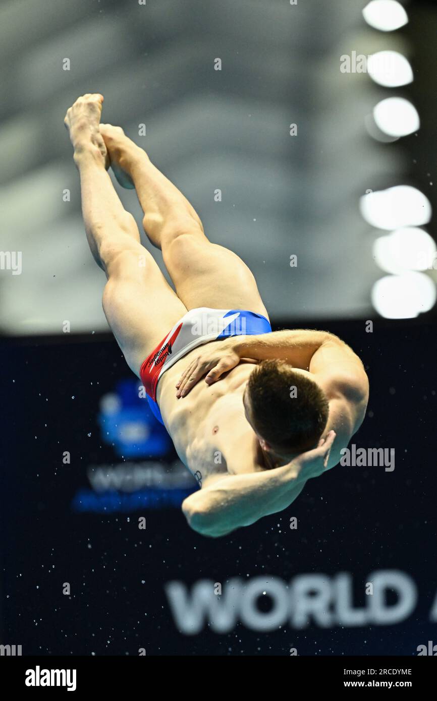 Fukuoka, Japan. 14th July, 2023. Alexis Jandard of France competes ...