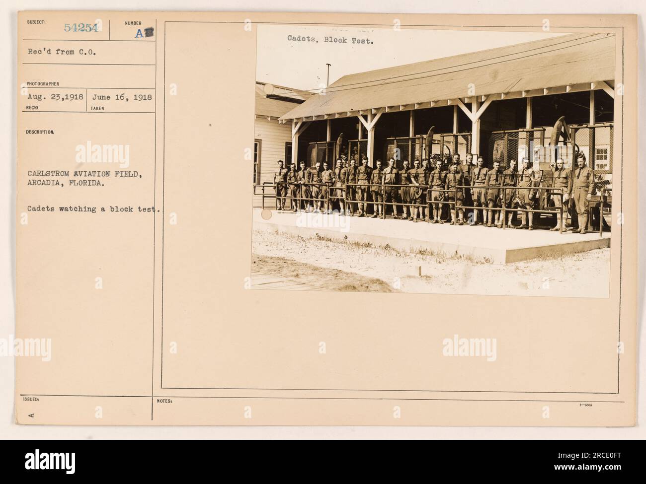Cadets at Carlstrom Aviation Field in Arcadia, Florida, are seen ...