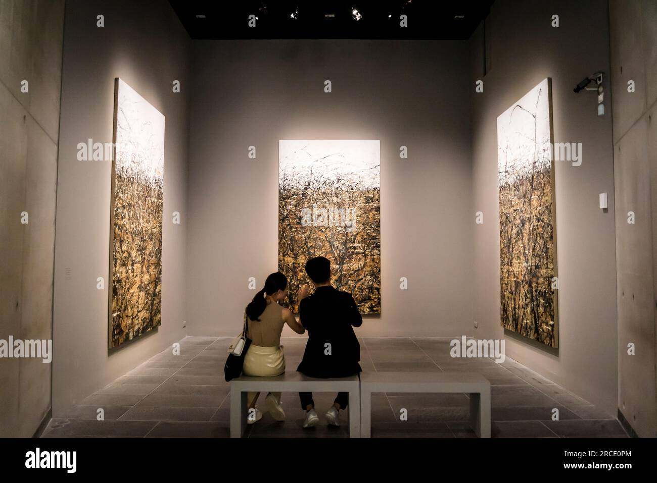 Philippe Cognee painings, Musée de l'Orangerie, an art gallery of ...