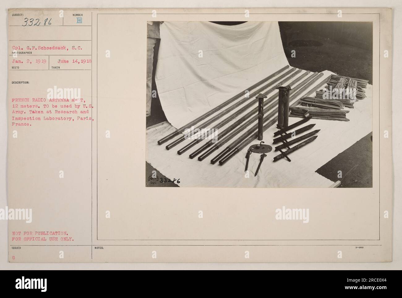 Cpl. G.F. Sehoedsack of the Signal Corps took this photograph on June ...