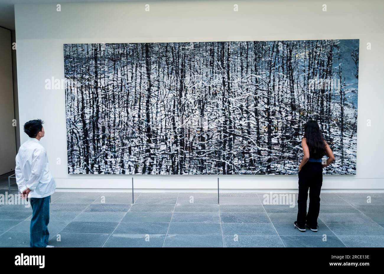 Philippe Cognee paining Between dog and wolf', 2023, Musée de l ...