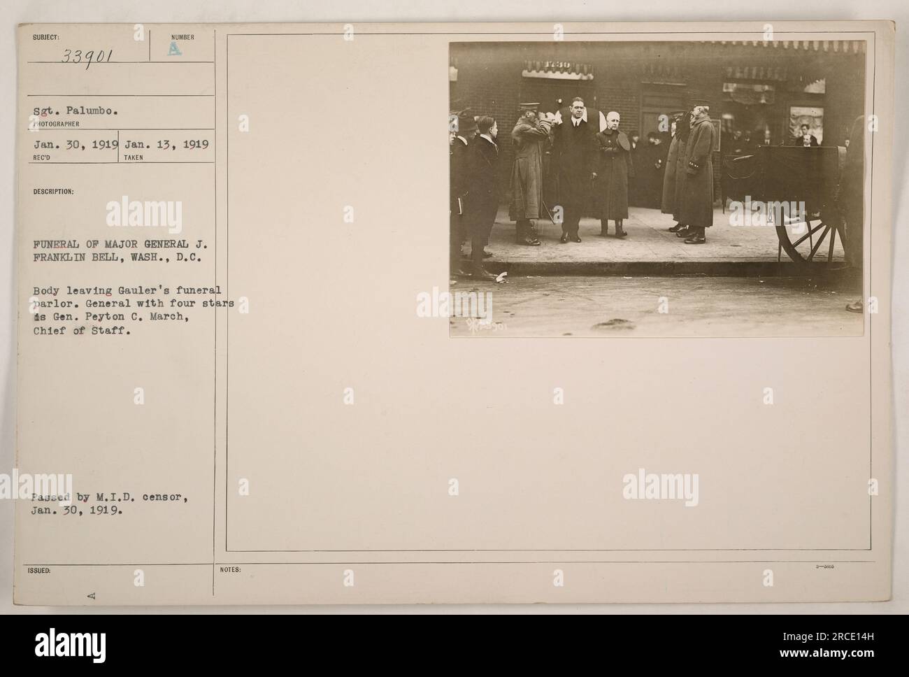 Sgt. Palumbo captures the moment of the funeral of Major General J ...