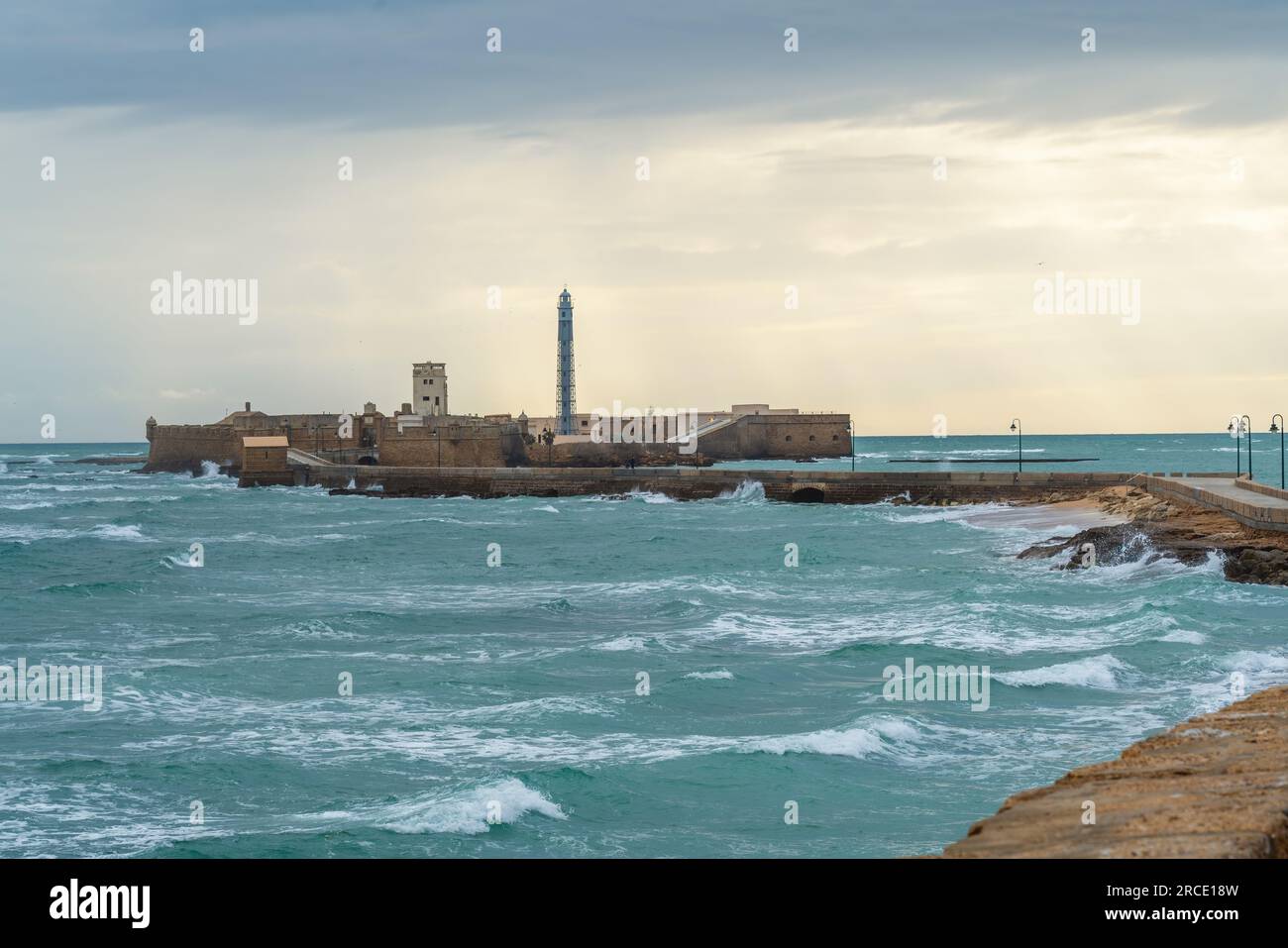 Castle of San Sebastian - Cadiz, Andalusia, Spain Stock Photo - Alamy