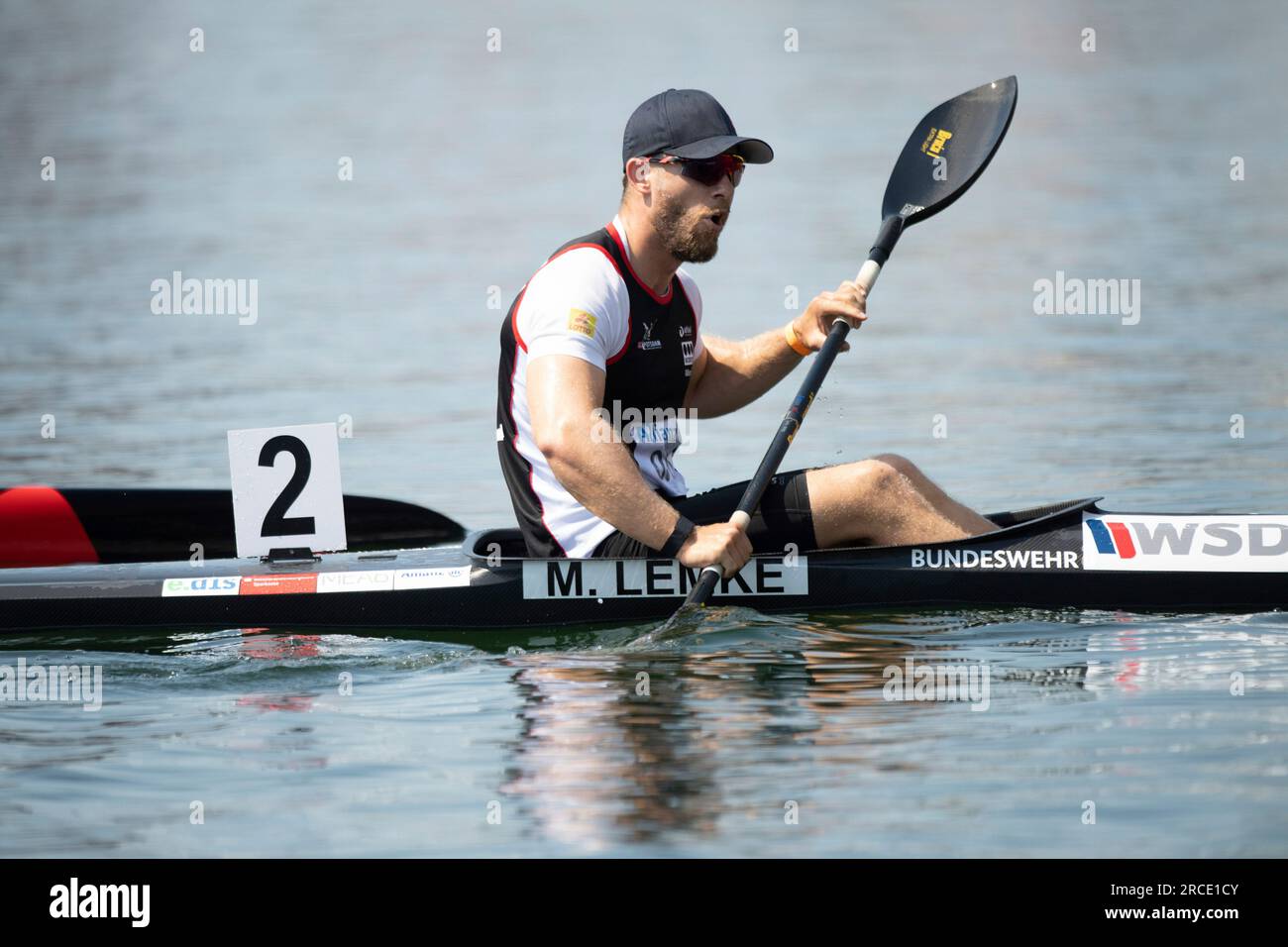 Max LEMKE (KC Potsdam), winner, gold medal, action, final canoe K1 men ...