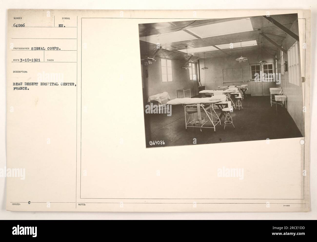 Photograph of the Beau Desert Hospital Center in France during World ...