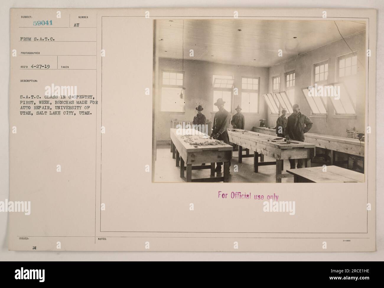 American military activities during world war one in utah hi-res stock ...