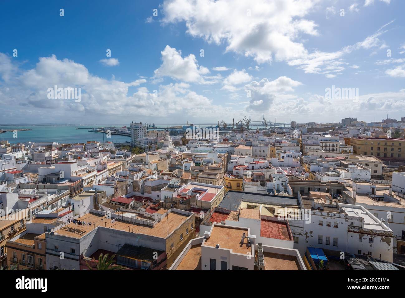 Aerial view of Cadiz - Cadiz, Andalusia, Spain Stock Photo - Alamy