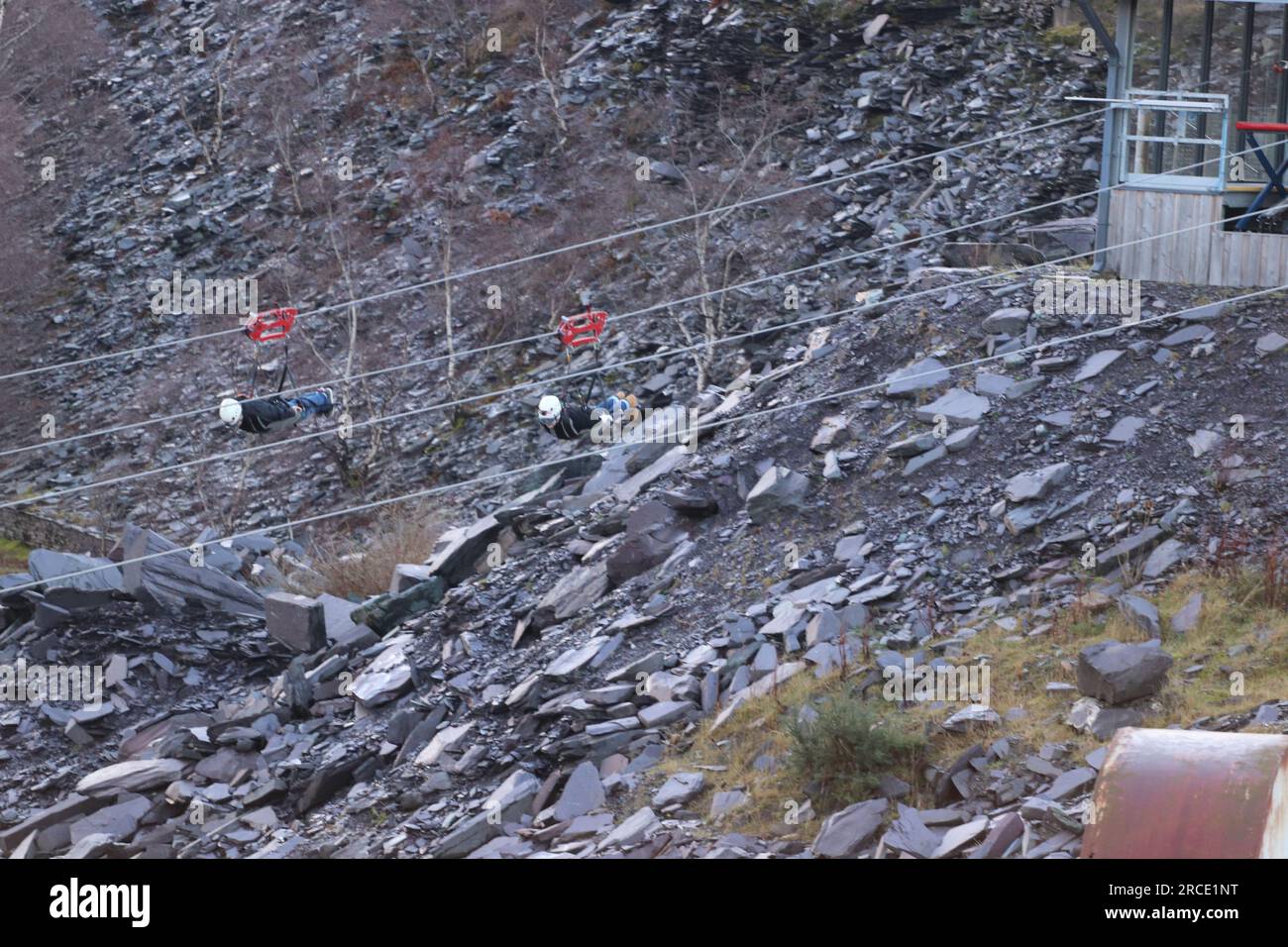 Zip World Penrhyn Quarry Bangor North Wales Stock Photo - Alamy