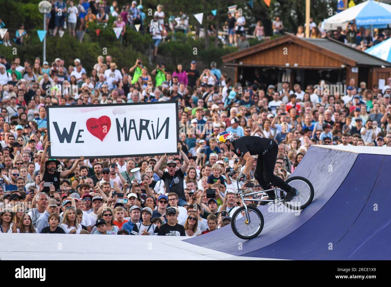 Marin Rantes (Croatia, bronze medal). BMX Freestyle men. European ...