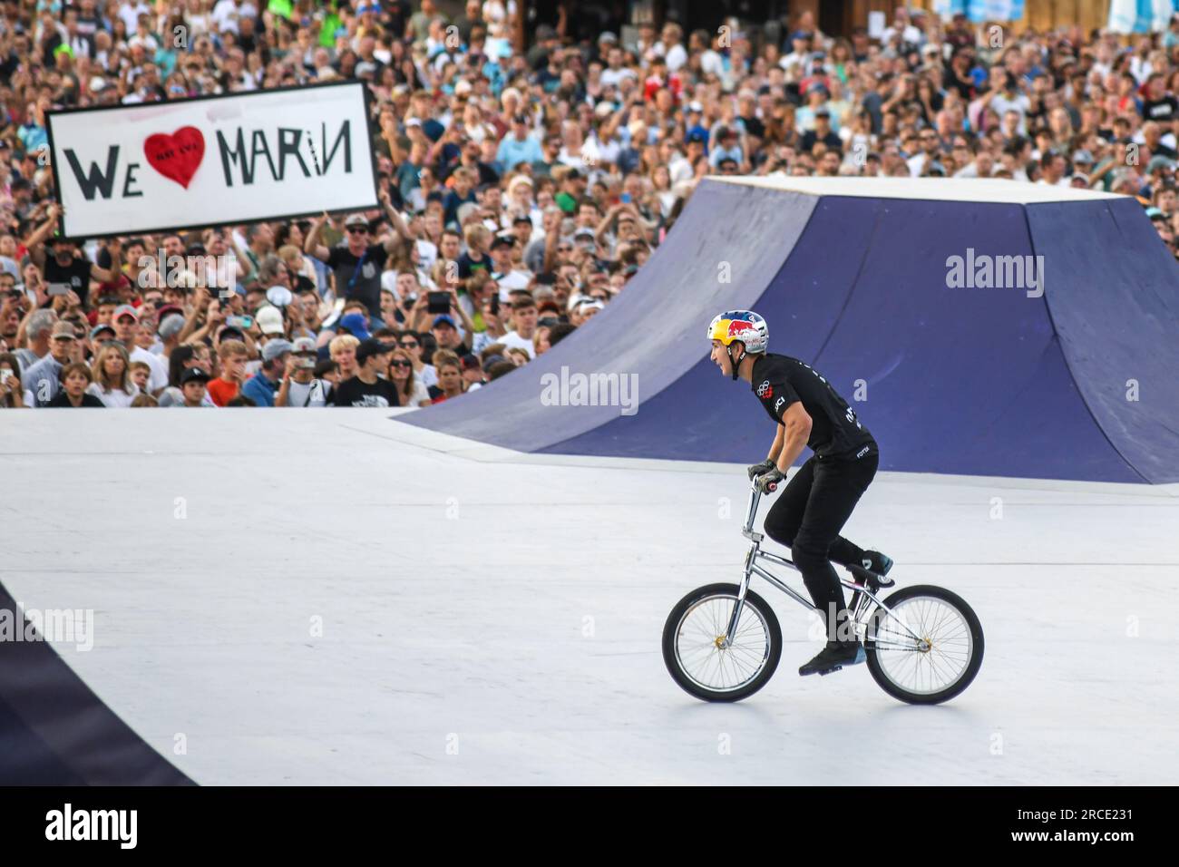 Marin Rantes (Croatia, bronze medal). BMX Freestyle men. European ...