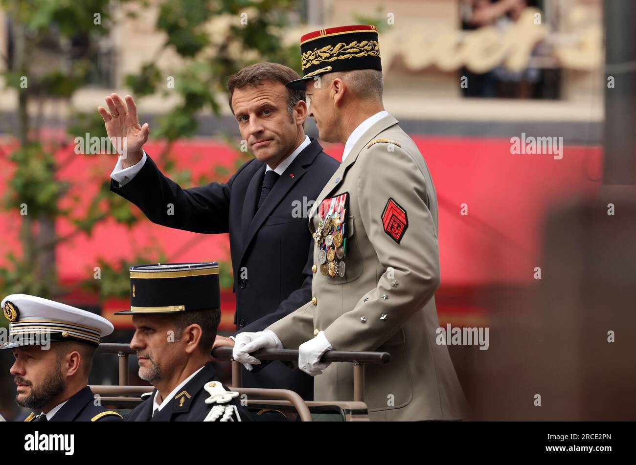 Bastille day parade 2023 emmanuel macron hi-res stock photography and ...