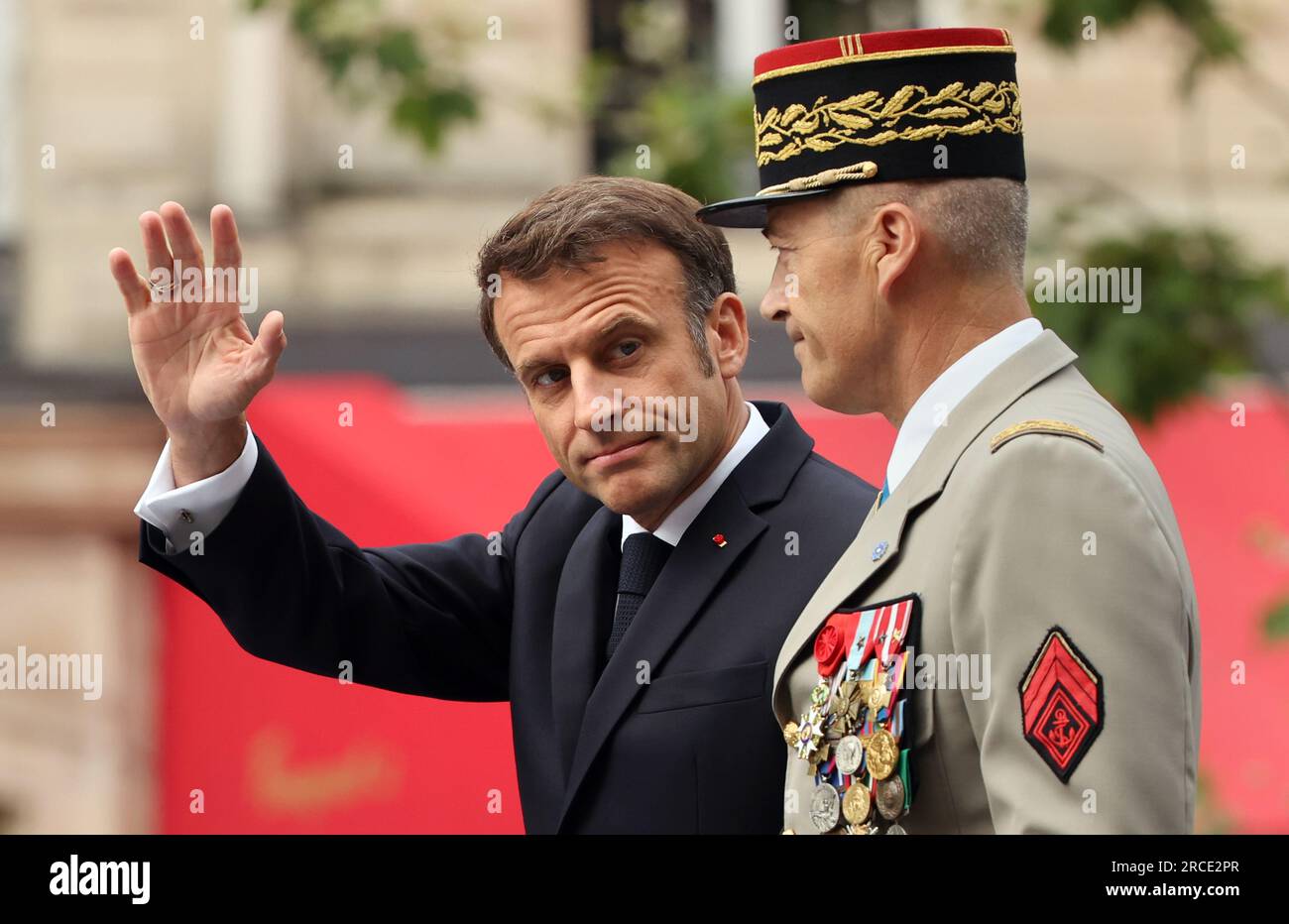 Emmanuel macron bastille day 2023 hi-res stock photography and images ...