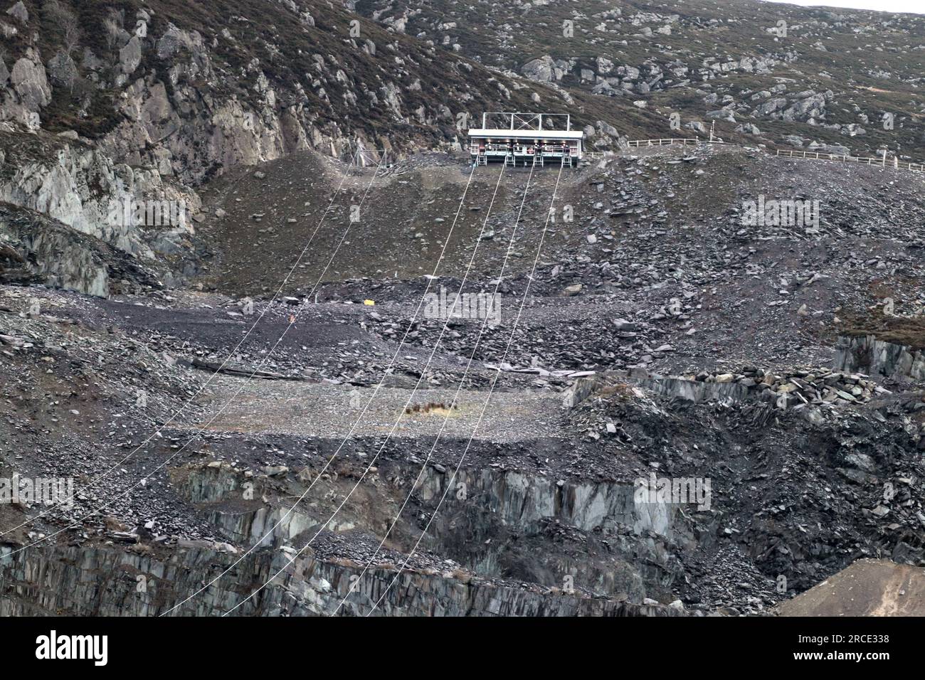 Zip World Penrhyn Quarry Bangor North Wales Stock Photo - Alamy