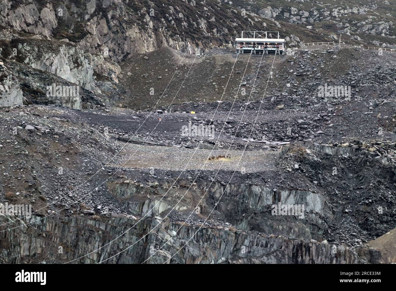Penrhyn quarry zipline hi-res stock photography and images - Alamy